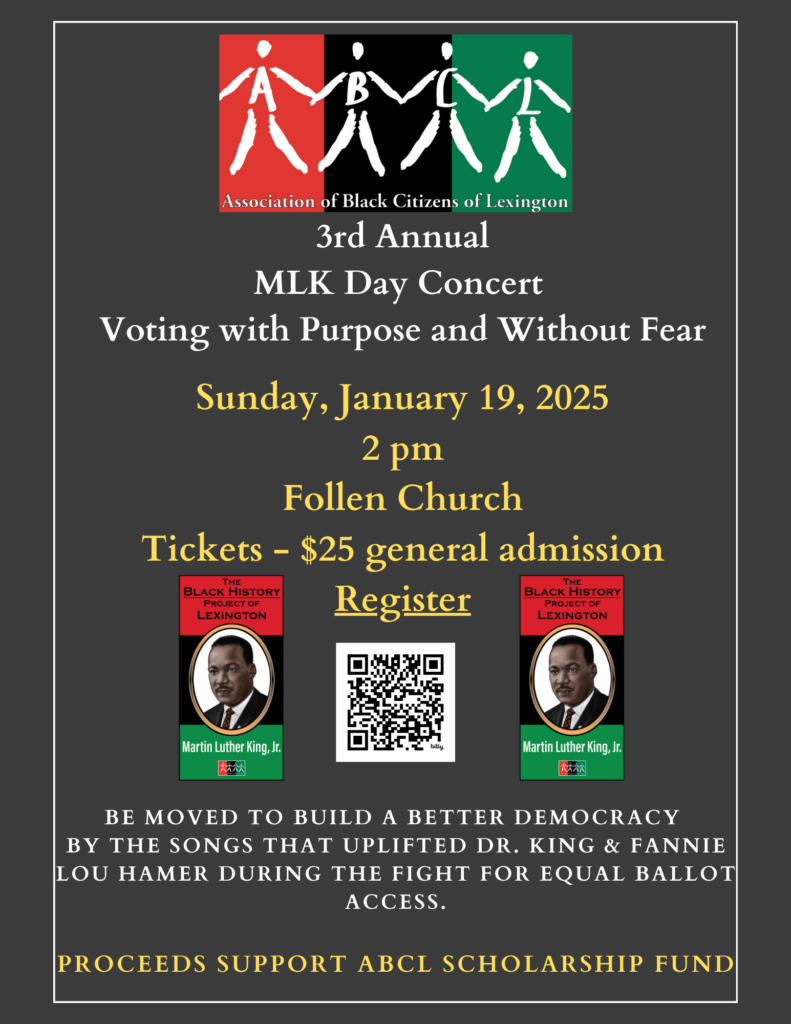 3rd Annual MLK Day Concert: Voting with Purpose and Without Fear - Lex250