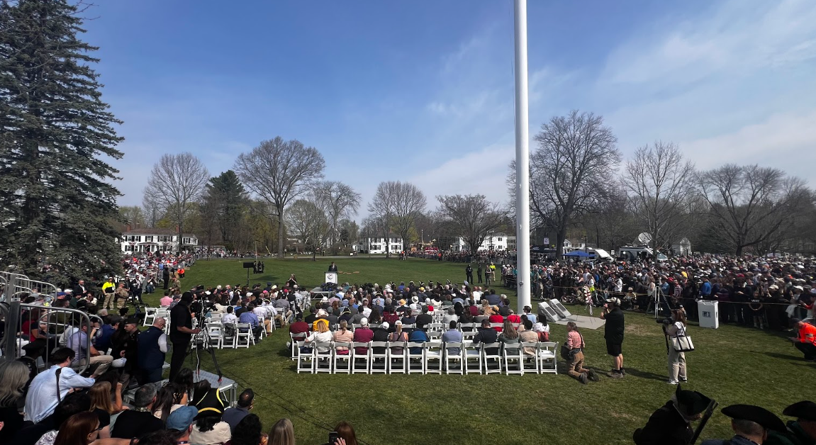 With Patriotic Flourish, U.S. Army Rededicates Lexington Battle Green ...